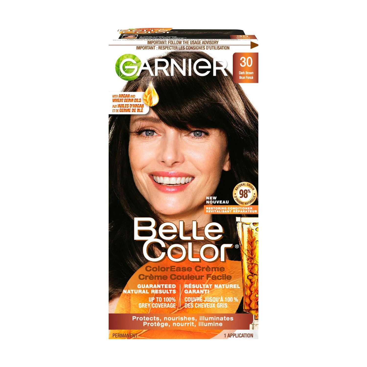 Garnier Belle Color Permanent Hair Dye, Natural results, up to 100% ...