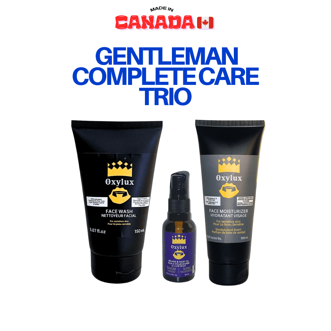 Click here for Oxylux Mens Grooming Kit 3-Pack - Aloe Vera Face W... prices