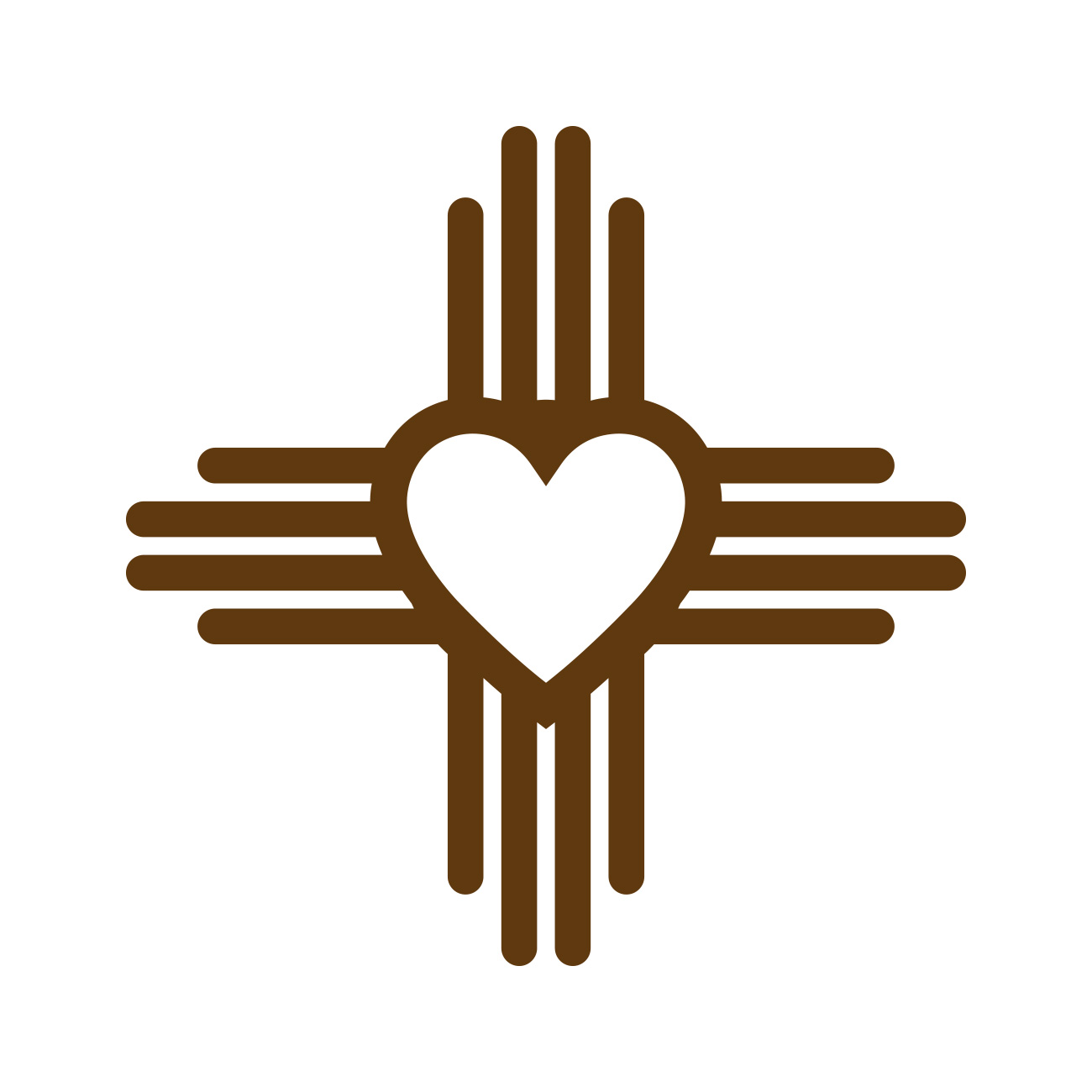 Zia Heart Symbol Sticker Decal Die Cut - Self Adhesive Vinyl ...