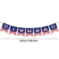 4th Of July Patriotic Paper Fan Hanging Ornament, Star Striped Flag ...