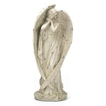 "Kensington Hill Tudor Angel Statue, Yard Flower Bed Decor, Resin ...