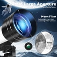 150x Telescope, 70mm Aperture Telescope, High Magnification, Portable ...
