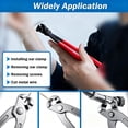 9 Inch Carbon Steel Ear Clamp Pliers, Multi-functional Crimping Tool ...