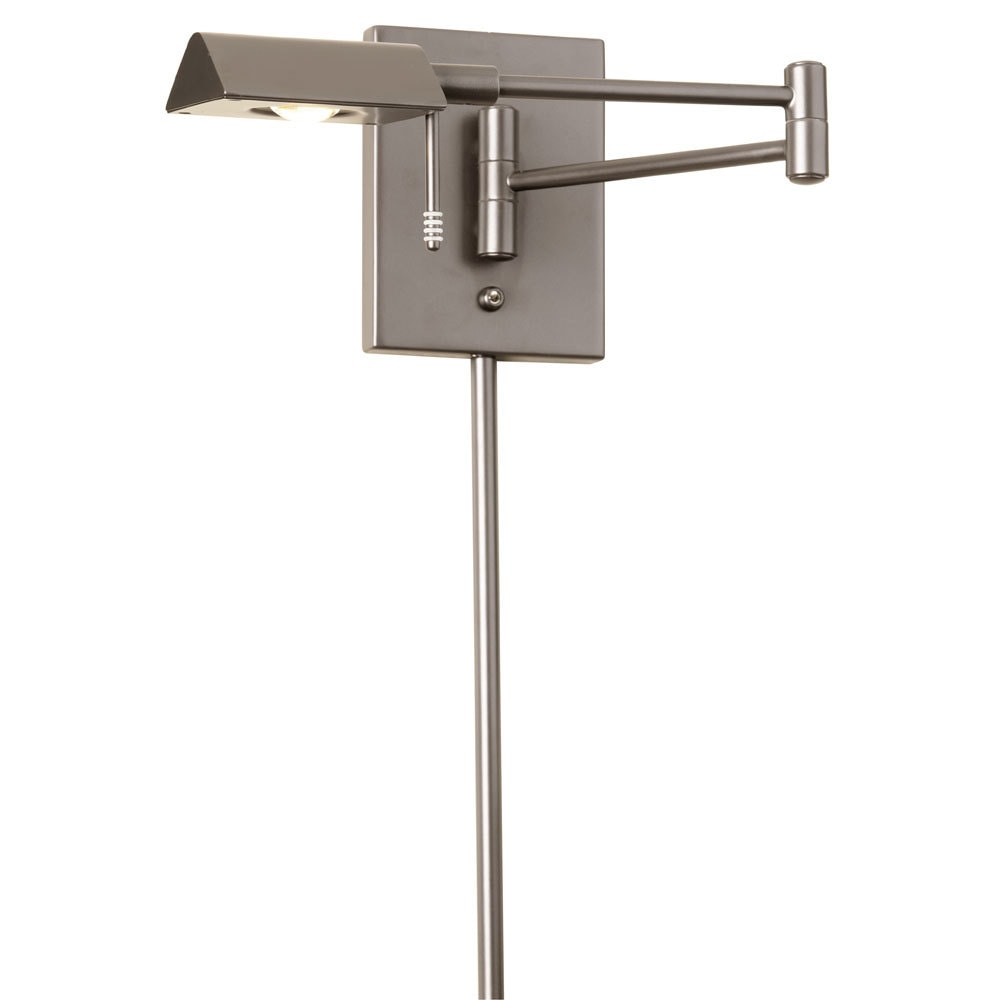 Dainolite LED Swing Arm Wall Lamp - Satin Chrome - Walmart.com