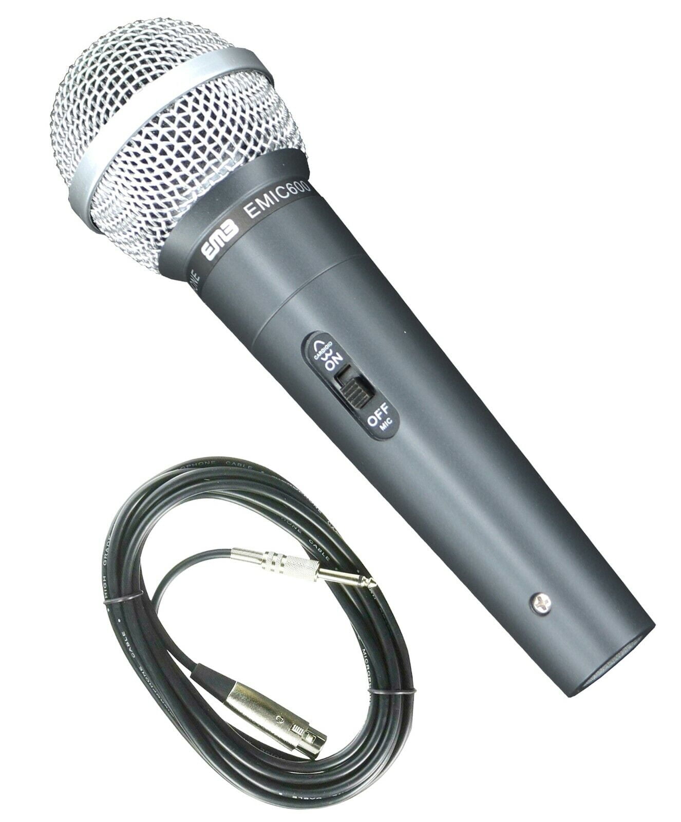 EMB Professional EMIC600 Dynamic Unidirectional Microphone Bundle ...