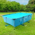 Naipo 10FT Above Ground Swimming Pool, Rectangular Steel Frame, Durable ...