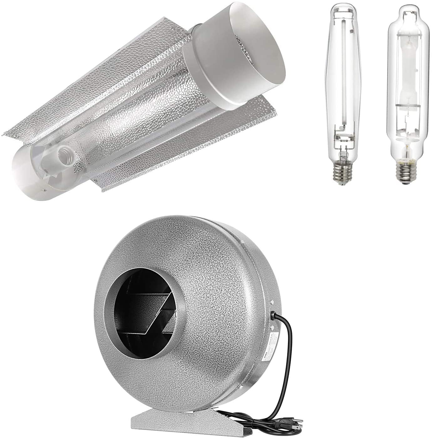 iPower 6 inch Cool Tube Reflector 1000W HPS MH Grow Light Bulb and 442 ...