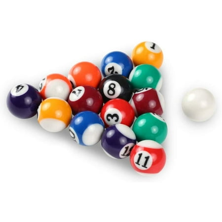 Full Set Billiards Table Balls Set Resin Small Pool Cue Balls 25MM ...