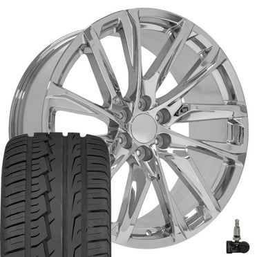 SET 22x9 Wheels & Tires fit GM Trucks and SUVs - 6 lug GMC Sierra Style ...