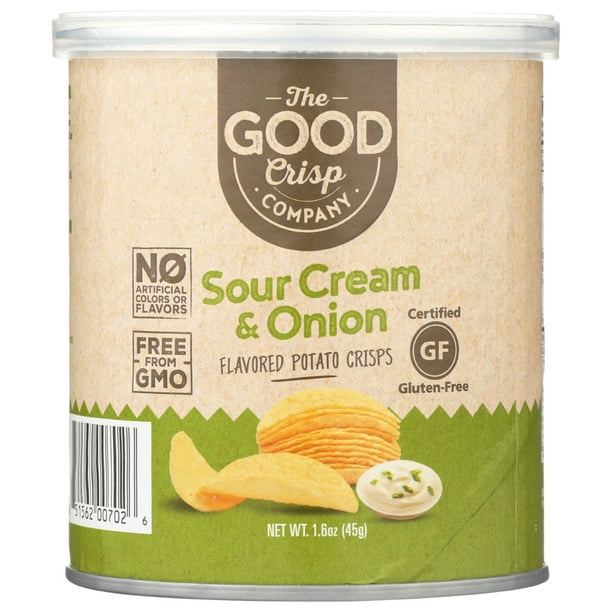 The Good Crisp Company Potato Crisps, Sour Cream And Onion Crisps, 1.6 ...