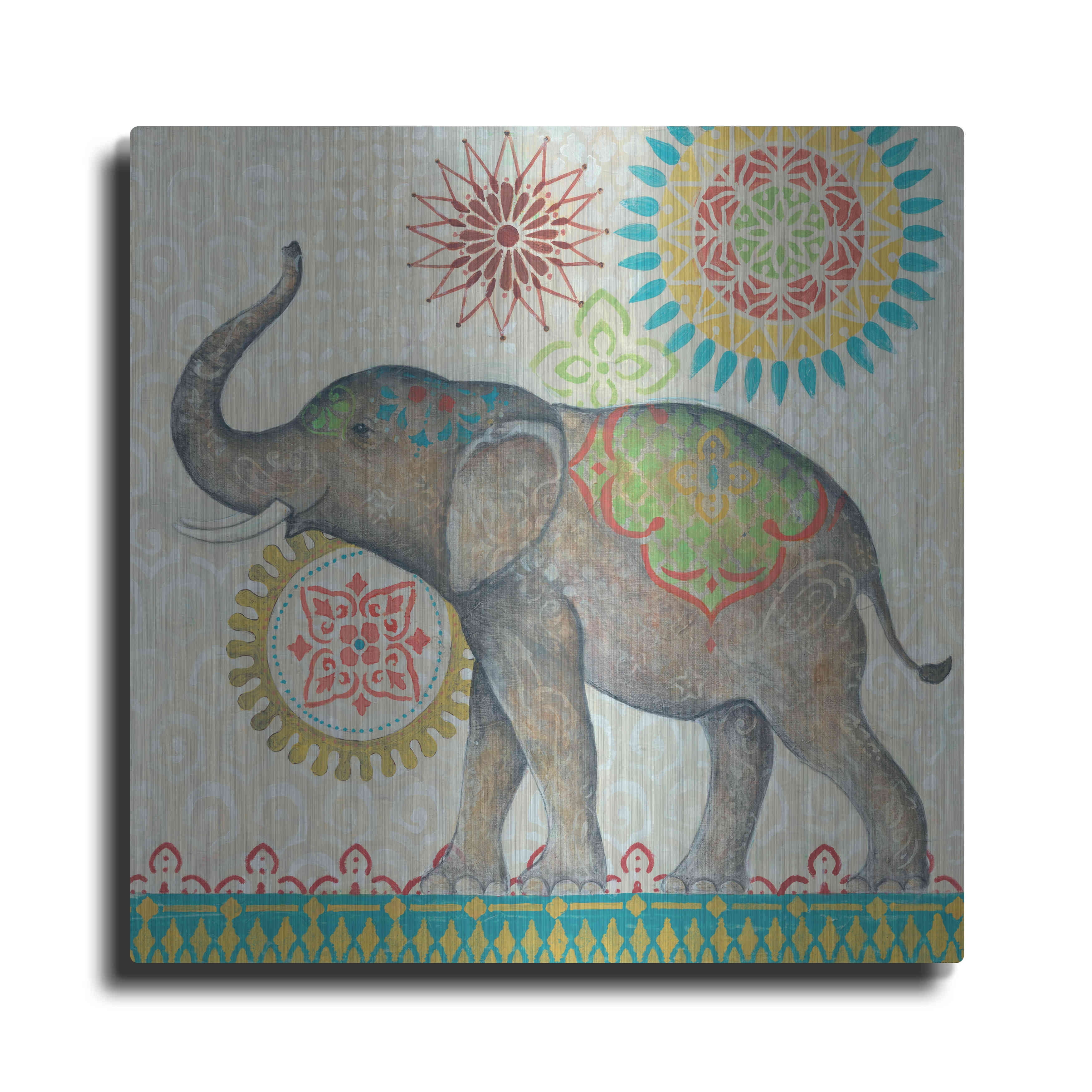 Luxe Metal Art 'Elephant' by Jadei Graphics, Metal Wall Art, 24"x24 ...