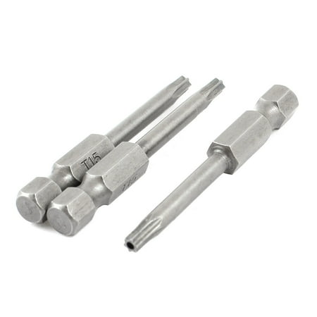 Magnetic 3mm Point T15 Security Torx Screwdriver Bits 3 Pcs | Walmart ...