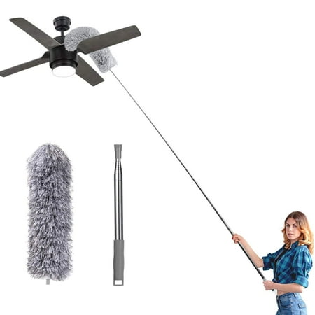 Microfiber Feather Duster, Extendable Cobweb Duster with 100 inches ...