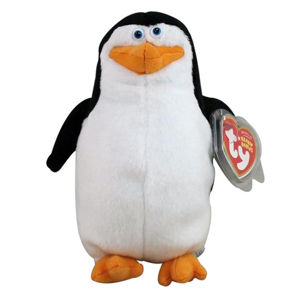 Ty Beanie Baby: Skipper the Penguin - Madagascar | Stuffed Animal | MWMT - Walmart.com
