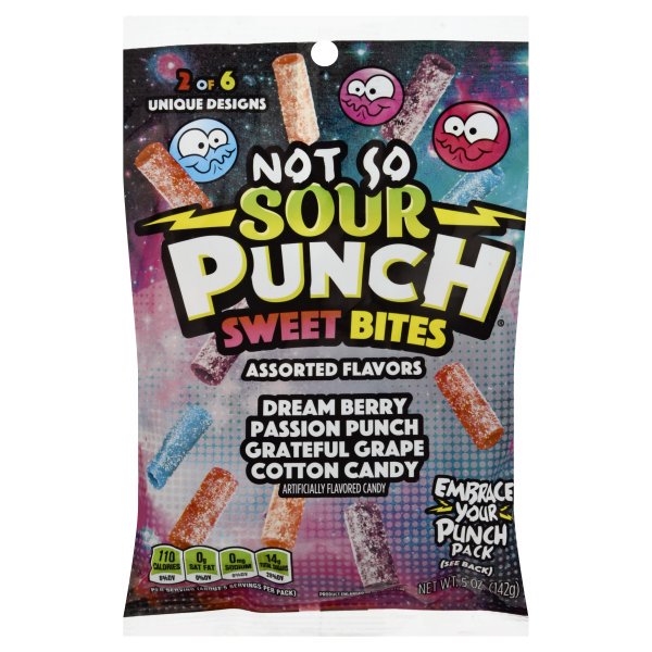 Sour Punch Not So Sour Bites - 5-oz. Bag - Walmart.com