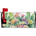Blooming Cactus Succulents and Flowers Magnetic Mailbox Cover Garden ...