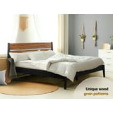 Acacia Callisto Solid Wood Bed Frame with Headboard, Signature ...