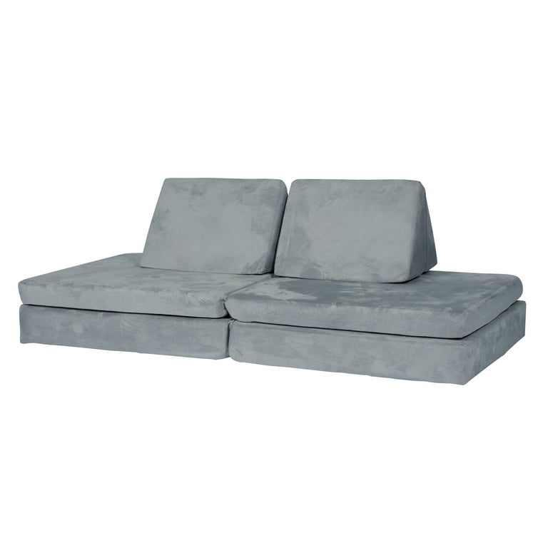 Huddle Customizable Kids Play Foam Couch Grey 4 Pieces for Toddlers Ages 2 Walmart