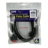 QVS 2' High Performance UltraThin VGA/QXGA HDTV/HD15 Cable - Walmart.com
