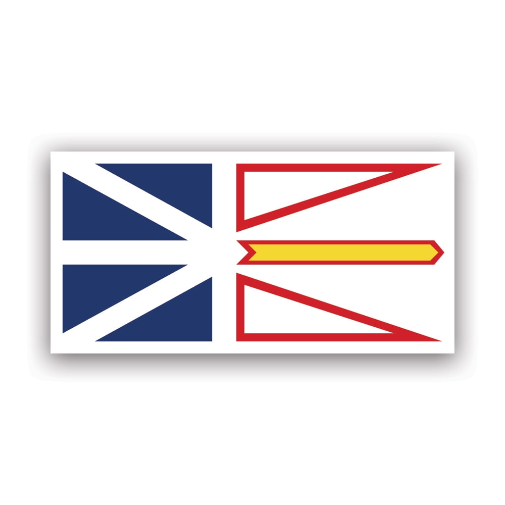 Newfoundland and Labrador Flag Sticker Decal - Self Adhesive Vinyl ...