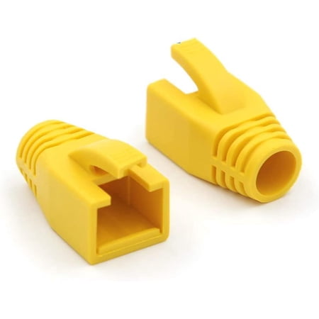 SICED 50 Pack Soft Plastic Cat6/cat7 Ethernet Rj45 Cable Cap Connector ...