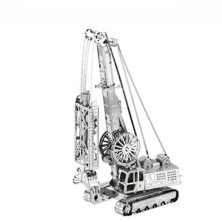Heavy Machinery 3D Metal Puzzles Excavator Engineering Car Truck Laser ...