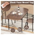 3-Piece Drop Leaf Dining Table Set, Extendable Kitchen Breakfast Table ...