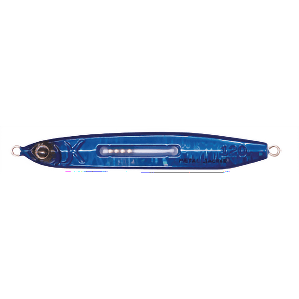 Lumica XTRADA Metal Jacker RAIZIN Glow and Rattle BLUE Jig 210g 155mm (7.4oz 6.1in) for Deep Sea ...