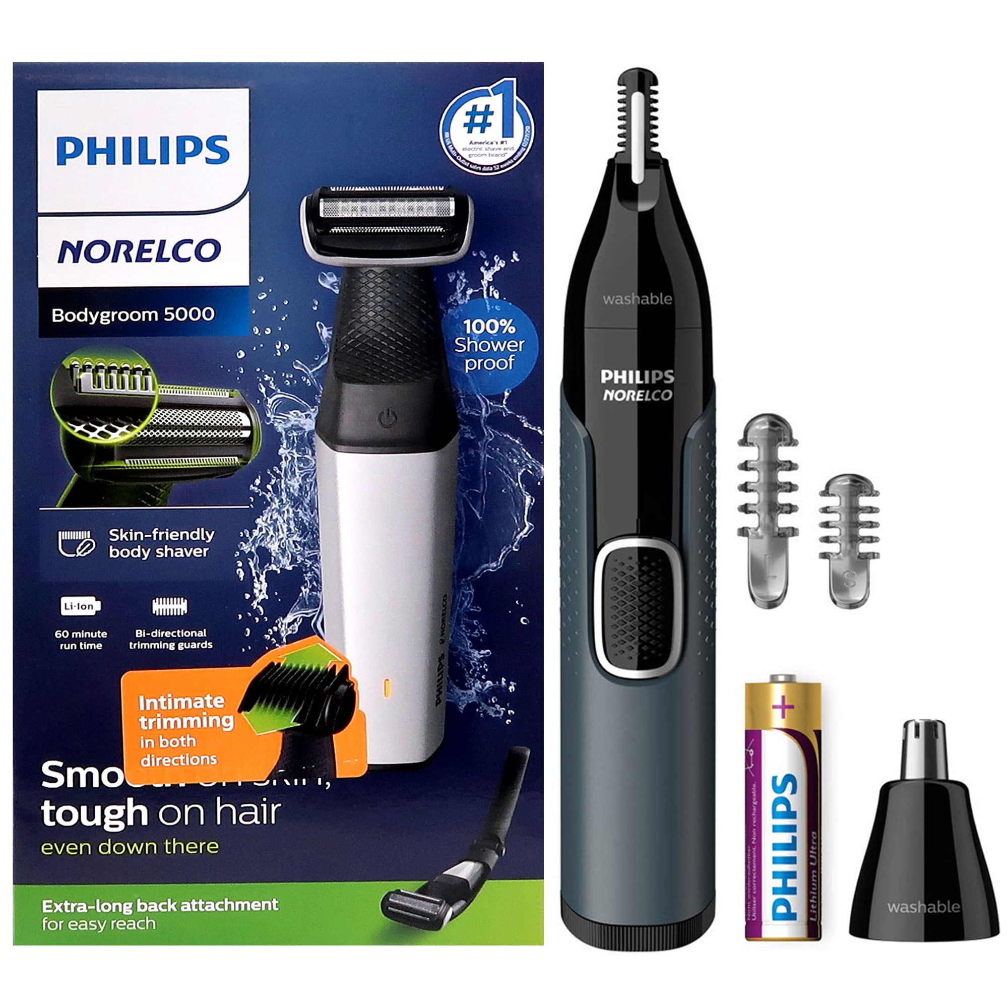 Recortadora Philips Norelco Bodygroom Series 5000 BG5025/40 | Bodega ...