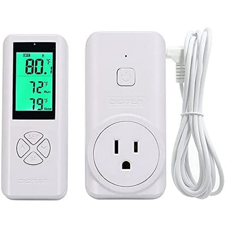 Wireless Temperature Controller Plug-in Thermostat Remote Control ...