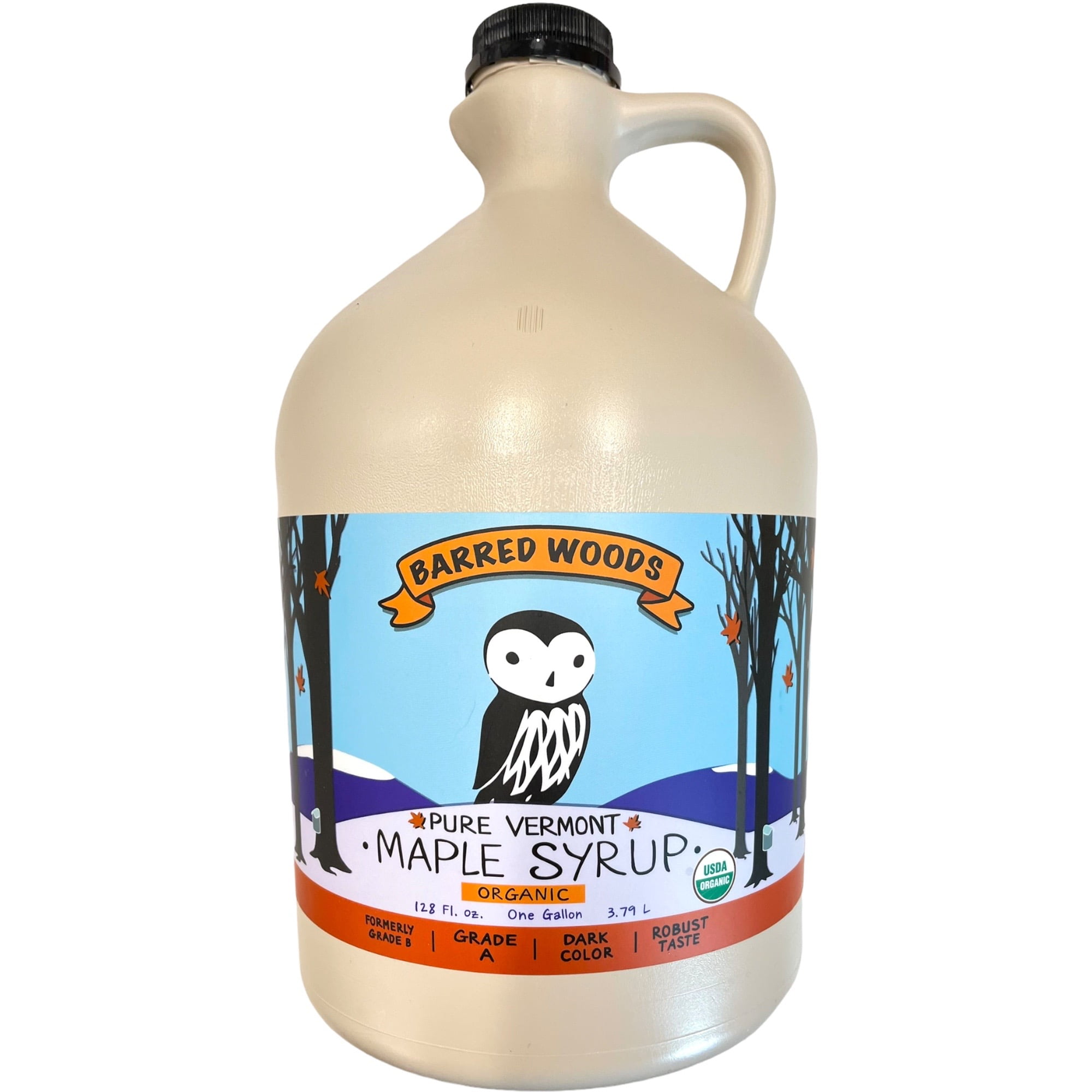 One Gallon (128 oz) Dark Vermont Organic Maple Syrup - Grade A Dark ...