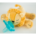 Queebi PaciBuddy Lion Pacifier Holder - Plush Toy Includes Detachable ...