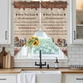 Bless This Swag Curtain Valance for Window 2 Panels Home Farmhouse ...