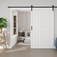 48"x84" Sliding Barn Door with Installation Hardware Solid Manufactured ...