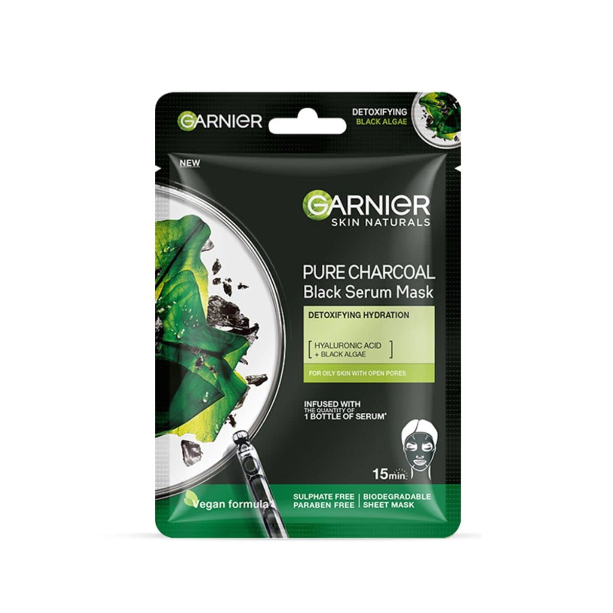 Click here for Garnier Skin Naturals Pure Charcoal Black Serum Ma... prices