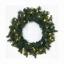 Eagle Gifts X12 AZW24BTLODX 24 in. Dia. Allegheny Fir Wreath with Clear ...
