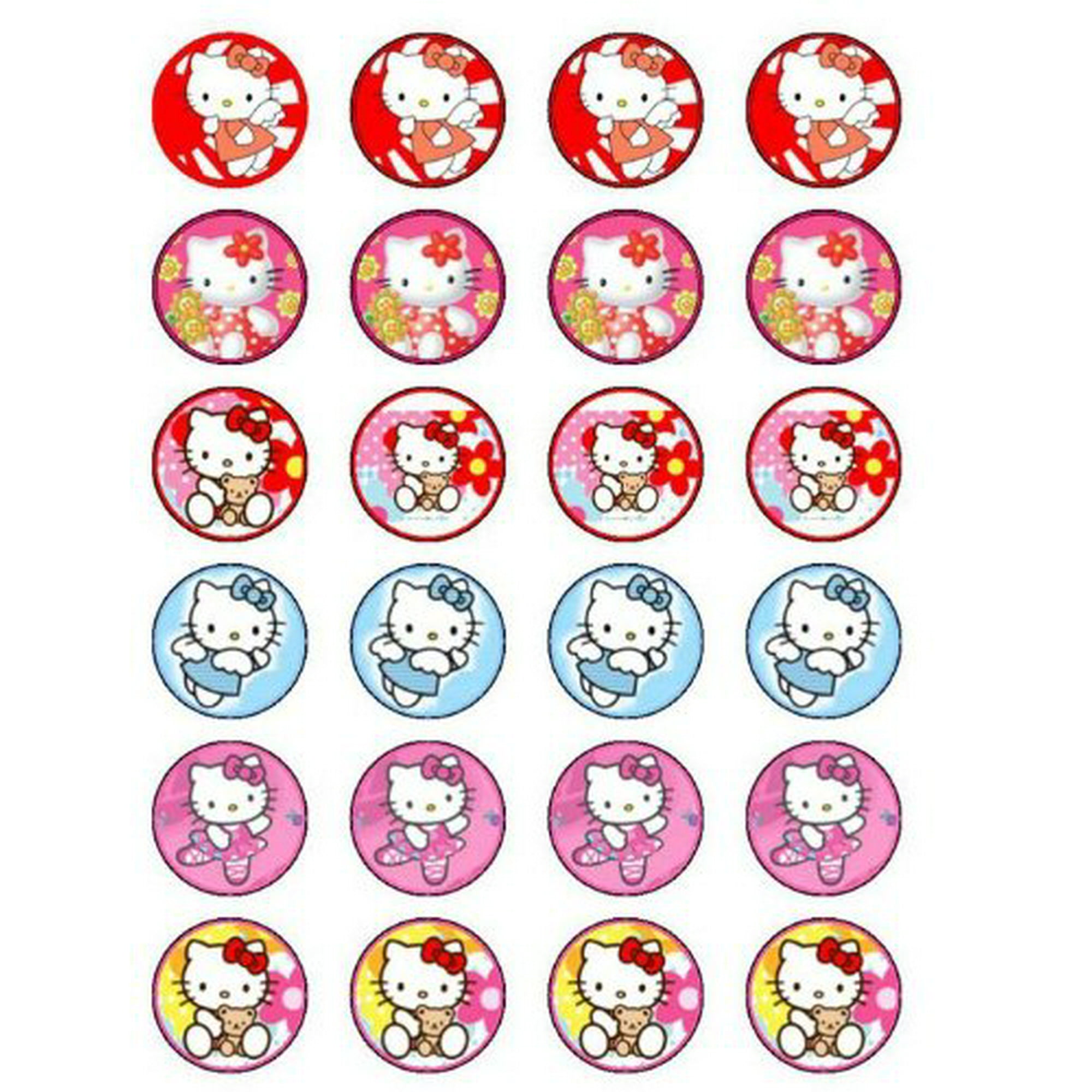Printable Hello Kitty Cupcake Wrappers