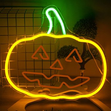 Rosnek Halloween LED Neon Sign Lights, Wall Decoration Lights, Table ...
