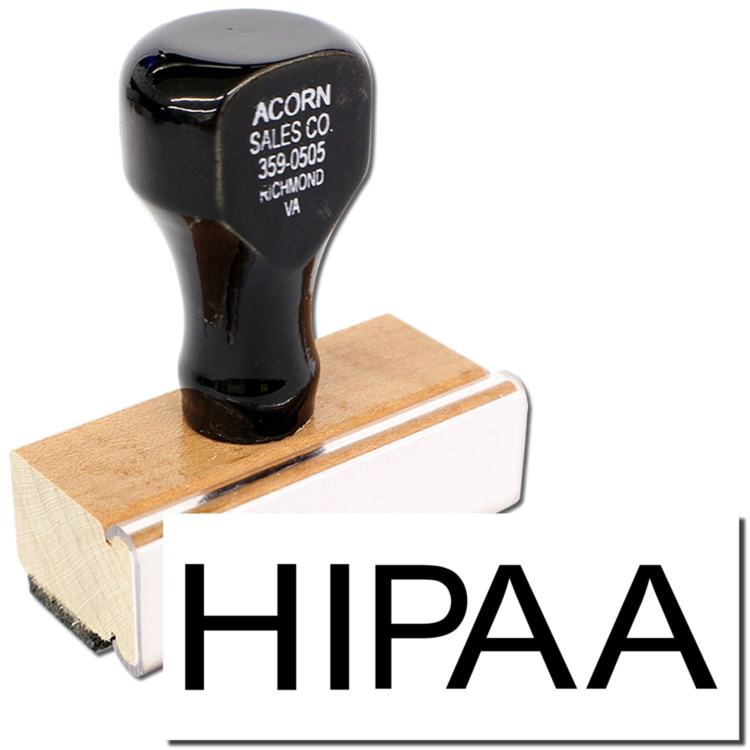 Hippa Medical Rubber Stamp, Wooden Handle Rubber Stamp, Laser Engraved ...