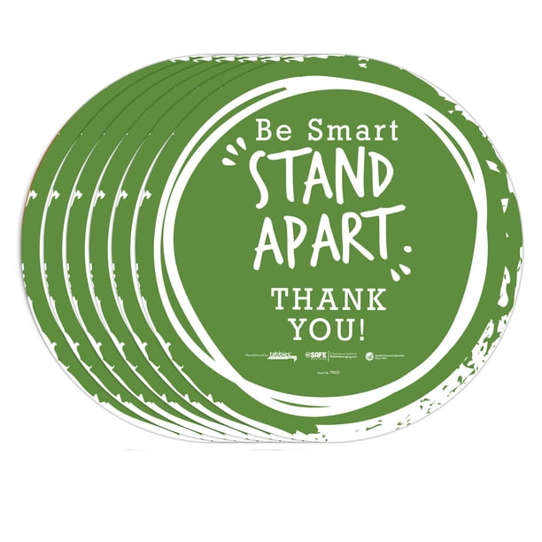 Besafe Messaging "Be Smart Stay Apart Thank You", Paquete De 6 - Vinilo ...