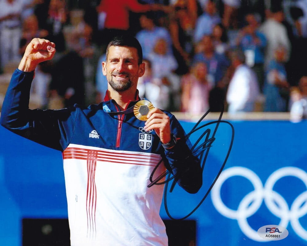 Novak Djokovic Tennis US Open Olympics Signed Autograph 8x10 Photo PSA ...