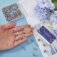100Pcs 10 Style Tibetan Style Alloy Tube Bails Loop Bails Flower & Tube ...