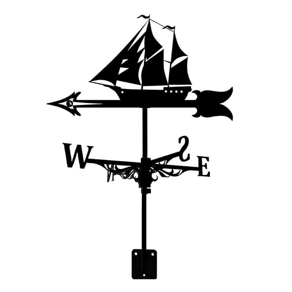 TOPCHANCES Outdoor Wind Vane Weather Vane Retro Wind Direction ...