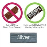 5 of each color of 15 colors of candy wrapper foil overwrap - 75 sheets ...