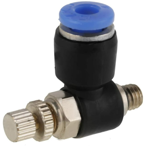 OD 4mm Tube SL4-M5 Pneumatic Air flow Regulator Throttle Valve Speed ...