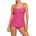 Sidefeel Womens Modest Full Coverage 2pcs Swimwear Tankini Swimsuit