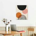 Acheng Abstract Boho Wall Art, Mid-Century Modern Wall Prints, Framed ...