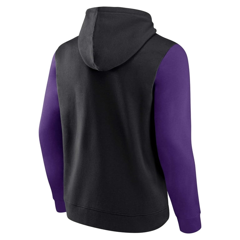 Men's Fanatics Black/Purple Sacramento Kings Attack Colorblock