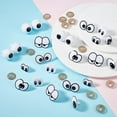 1 Box 8 styles Plastic Craft Safety Eyes with Spacer for Crochet Toy ...