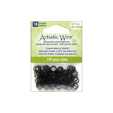 Artistic Wire, Chain Maille Jump Rings, 18 Ga / ID 4.37mm / 100pc ...